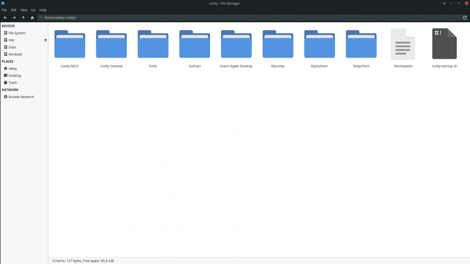 How to Install and Setup Conky on Manjaro - Zakey Design