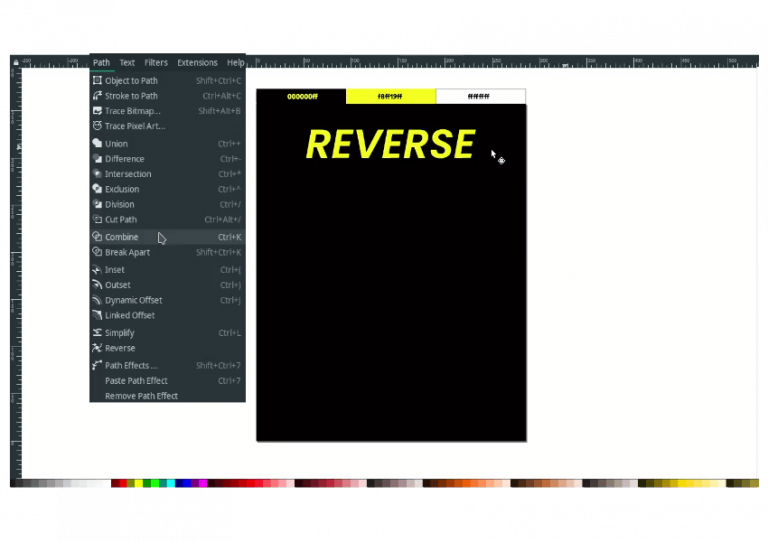 How to Create Stacked Text Poster Design in Inkscape - Zakey Design