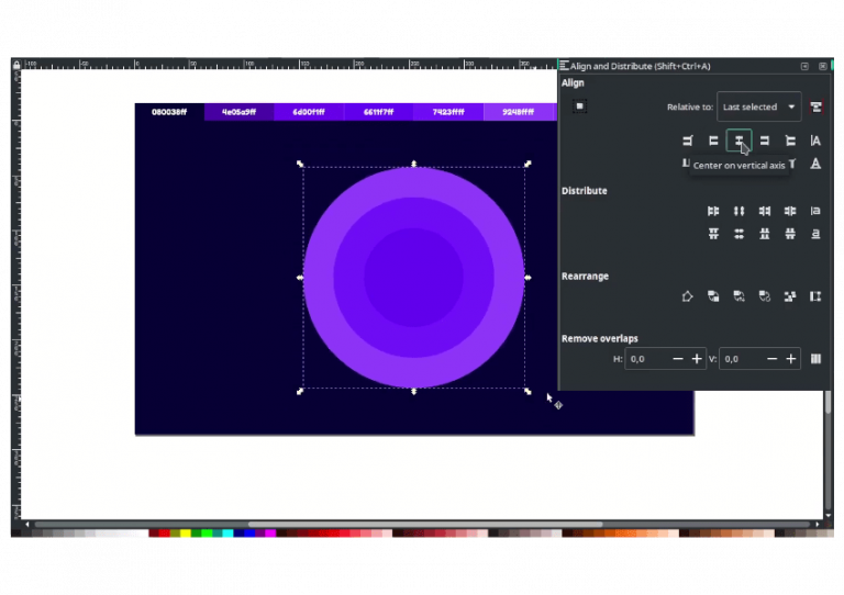 Inkscape Tutorial Flat Illustration Landscape - Night Forest - Zakey Design