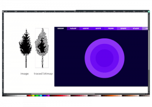 Inkscape Tutorial Flat Illustration Landscape - Night Forest - Zakey Design