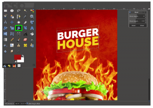 How to Create a Burger Poster Design in GIMP - Zakey Design