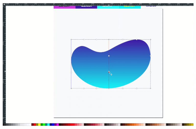 How to create Liquid Gradient Mesh design in Inkscape - Zakey Design
