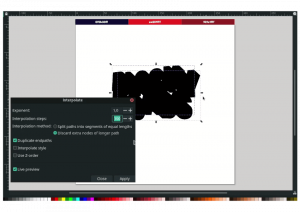 How to Create a 3D Text Effect with Interpolate on Inkscape - Zakey Design